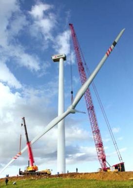 SANY wtg used in beautiful wind fields