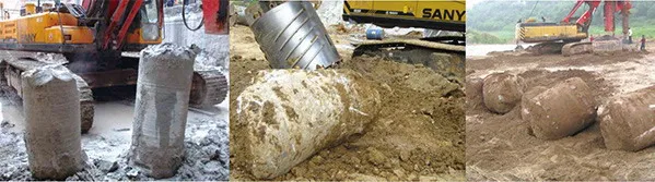 Rotary drilling rigs pile foundation for you in all geologic...