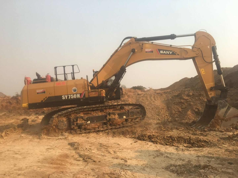 SANY SY750H 76 Ton Mining Excavators Construction Projects