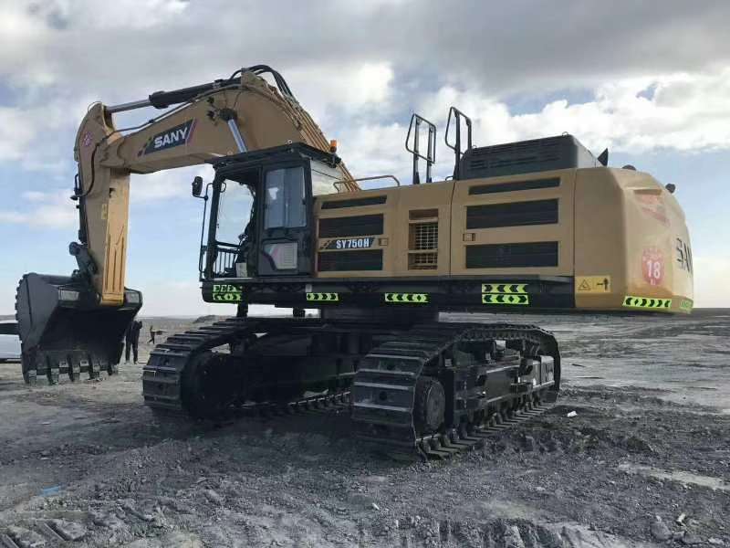 SANY SY750H 76 Ton Mining Excavators Construction Projects