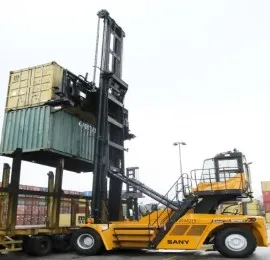 SANY empty container handler, powerful and agile, creates mo...
