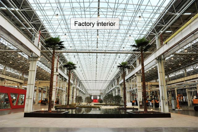 SANY excavator assembly facility- the most beautiful factory in China