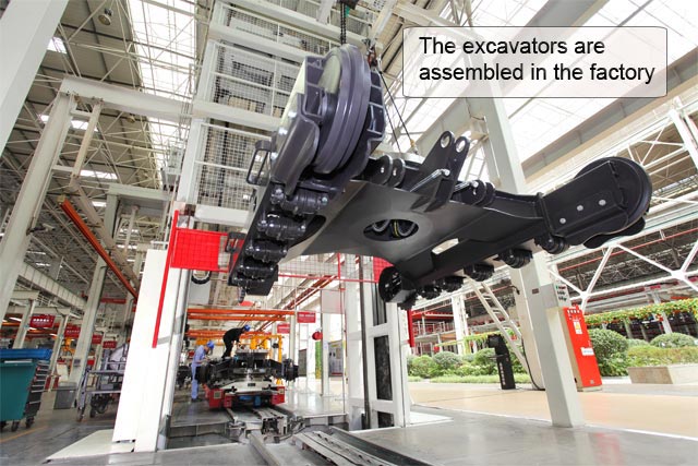 SANY excavator assembly facility- the most beautiful factory in China