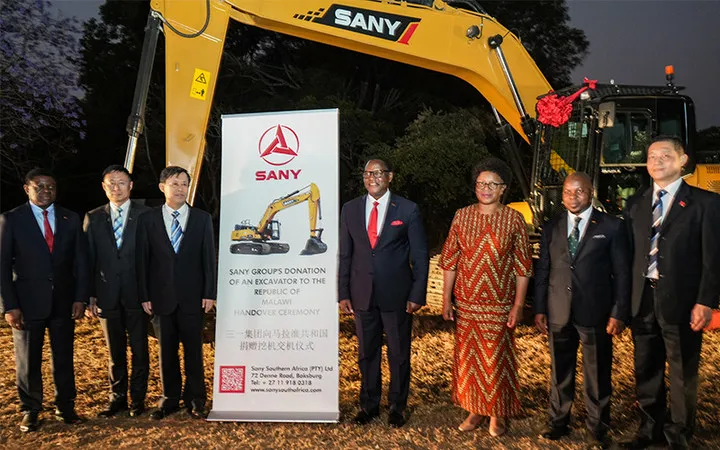 Escavadeira SANY, um Símbolo da Amizade entre China e Malaui...
