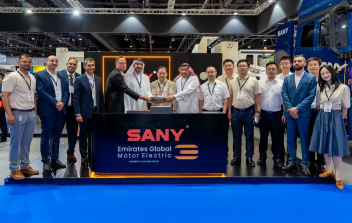 SANY Electric Truck Shines at the 2025 Mobility Live Middle East